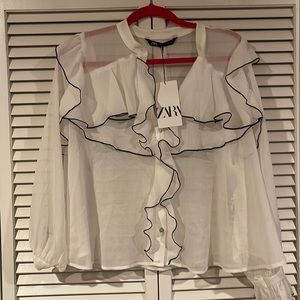 Zara | Tops | Brand New Zara Beautiful Fun Shirt Guaranteed To Receive ...